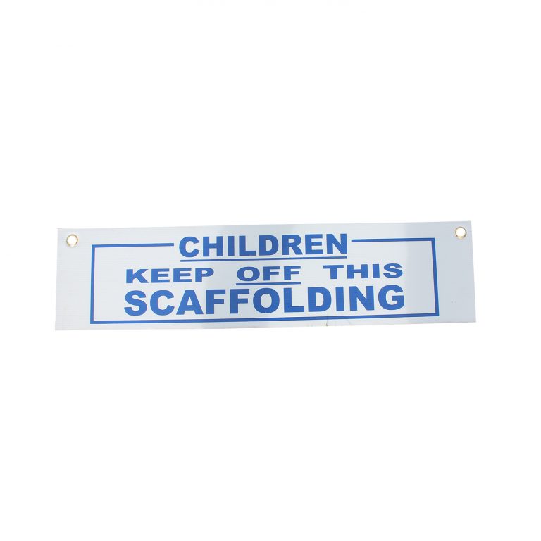 Sign – Children Keep Off Scaffold – Embankment Scaffolding Supplies