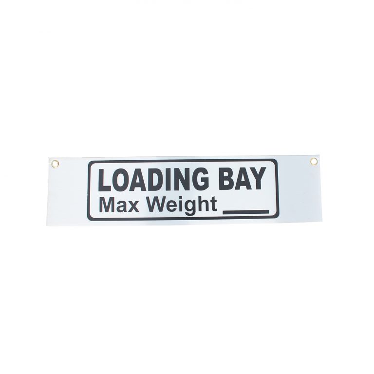 Sign – Loading Bay – Embankment Scaffolding Supplies